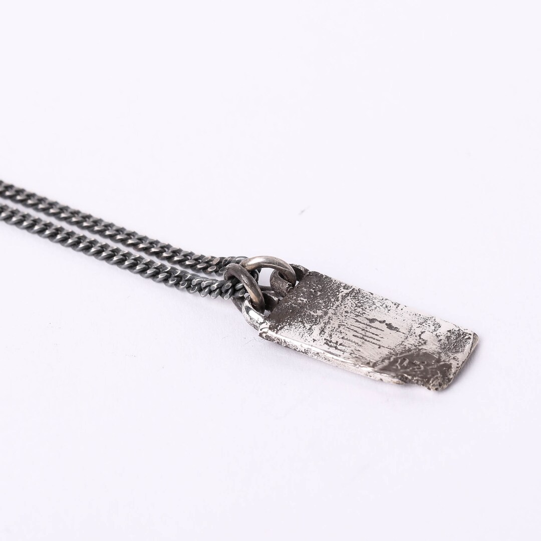 Collier Homme Tag Pendentif Double Bélière Fait à la Main en - Etsy France