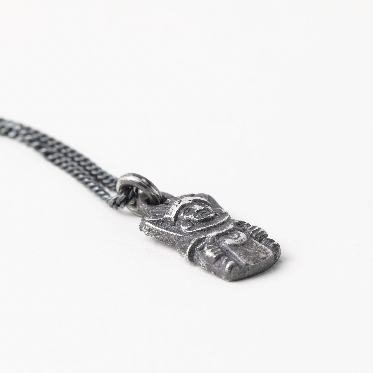 Men's Necklace Aztec Shaman Man Pendant Tribal Mask Pendant - Etsy