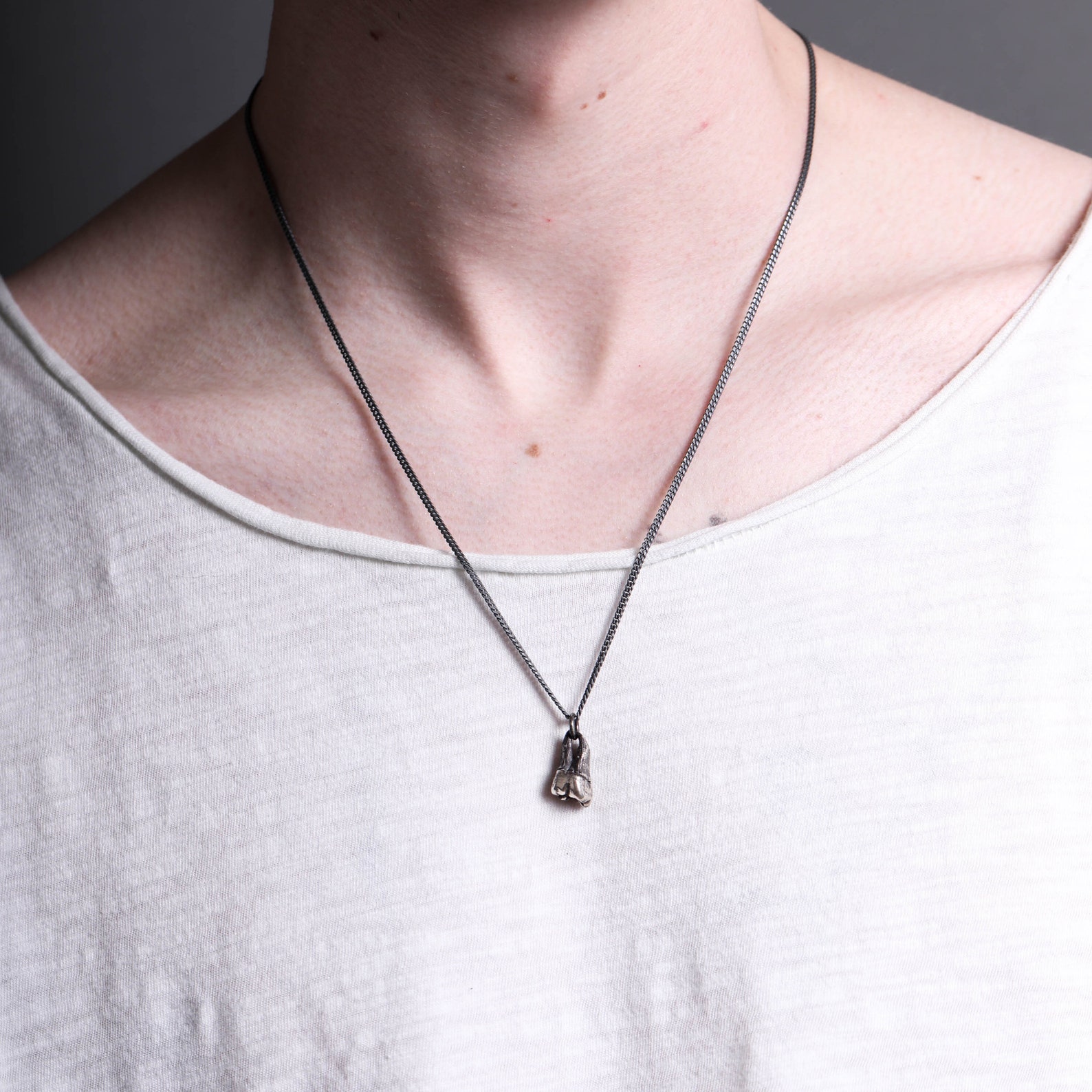 Men's Necklace Human Tooth Pendant Necklace for Men in - Etsy