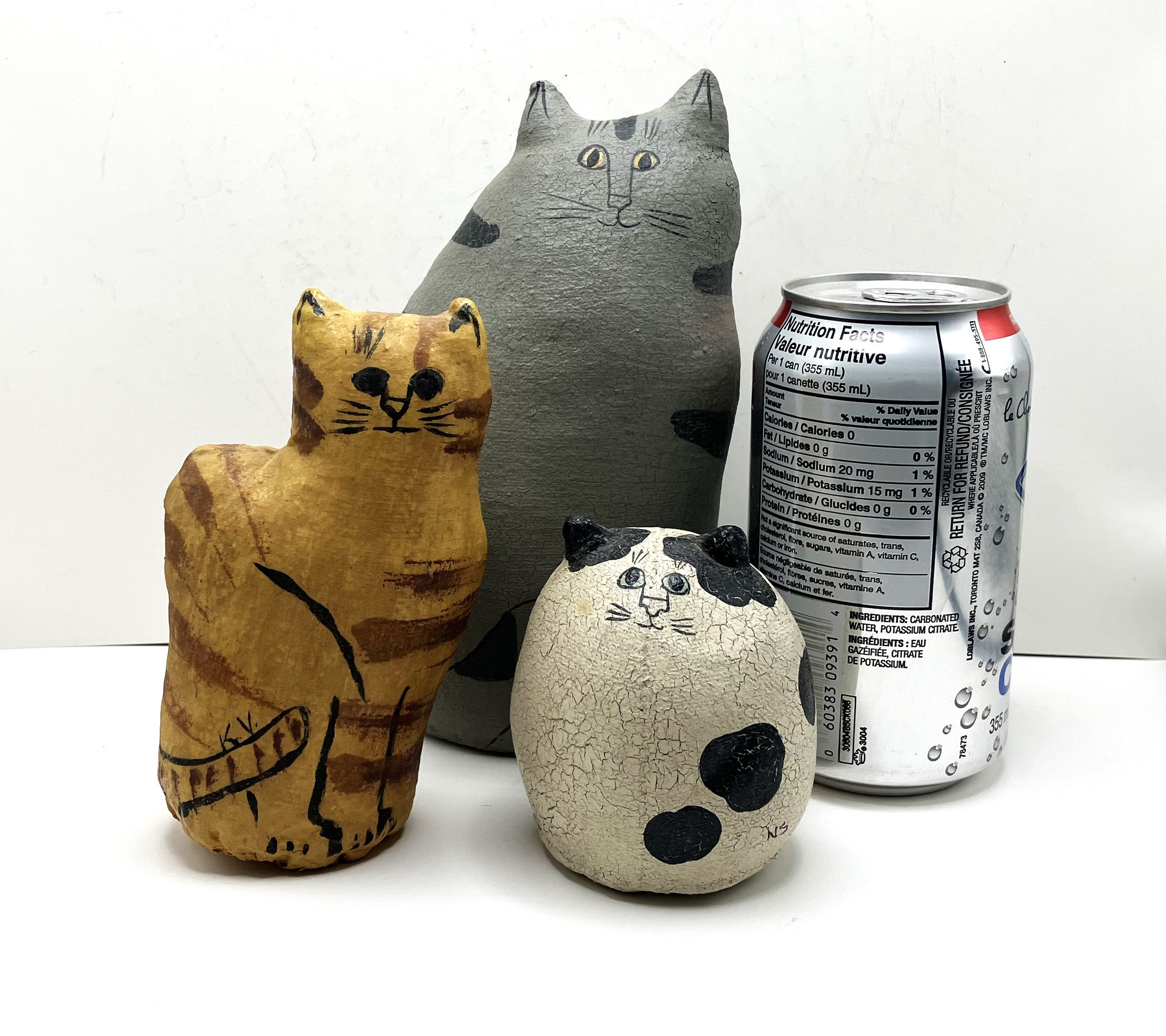 Painted Stuffed Canvas Cat - Etsy