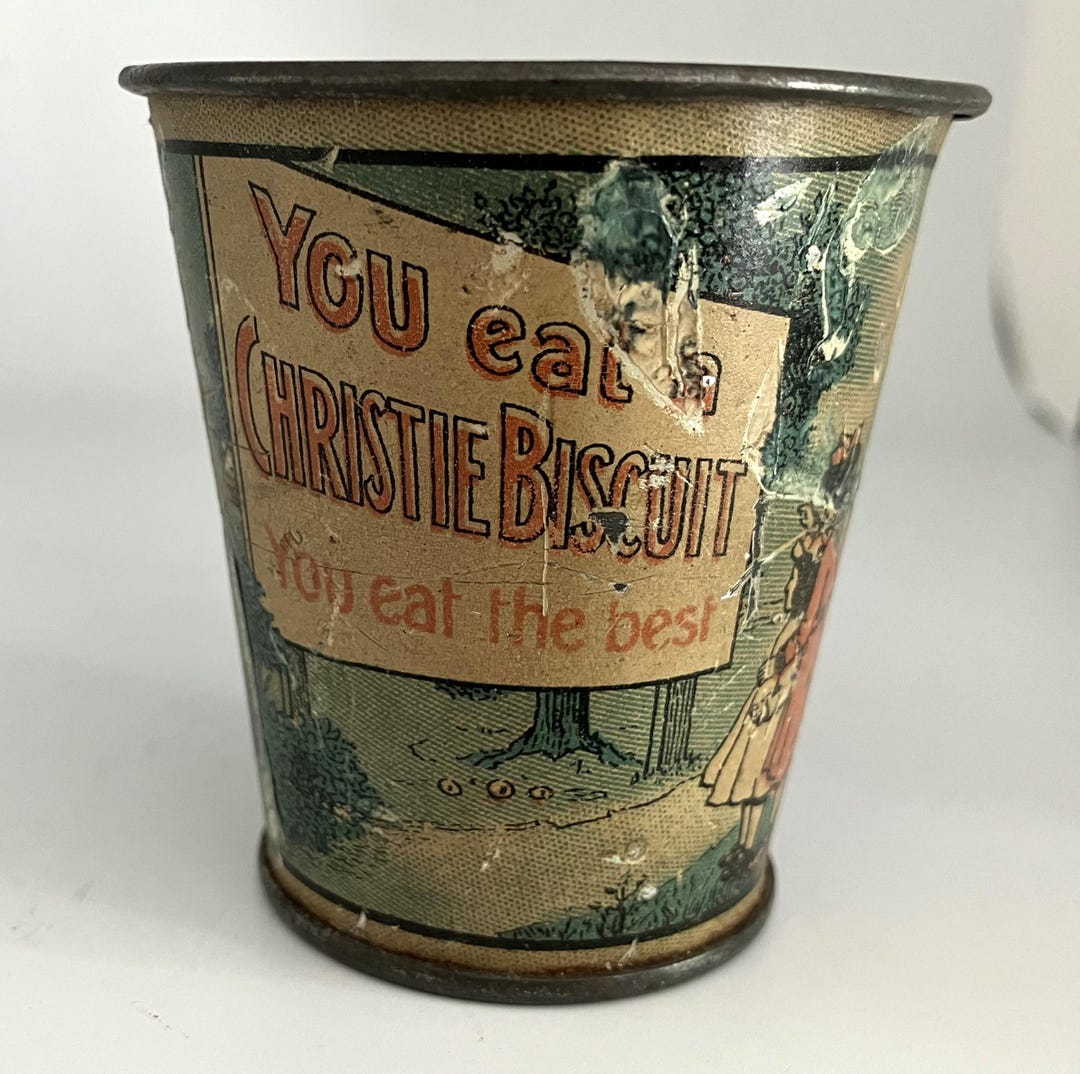 Antique Miniature Christie's Zephyr Cream Tin - Etsy