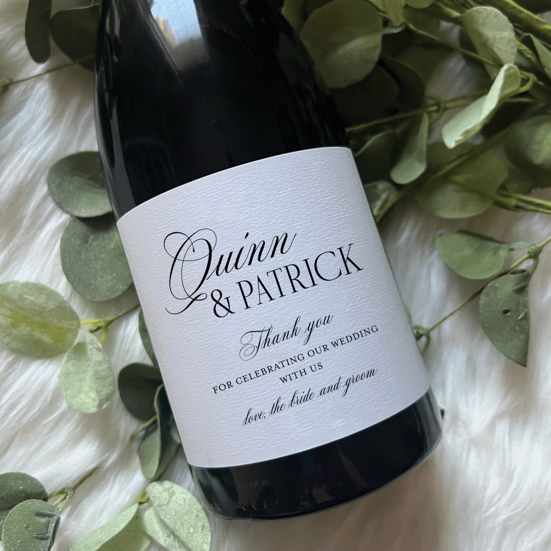 Personalized Wedding Wine or Champagne Labels Welcome Wedding Gift ...