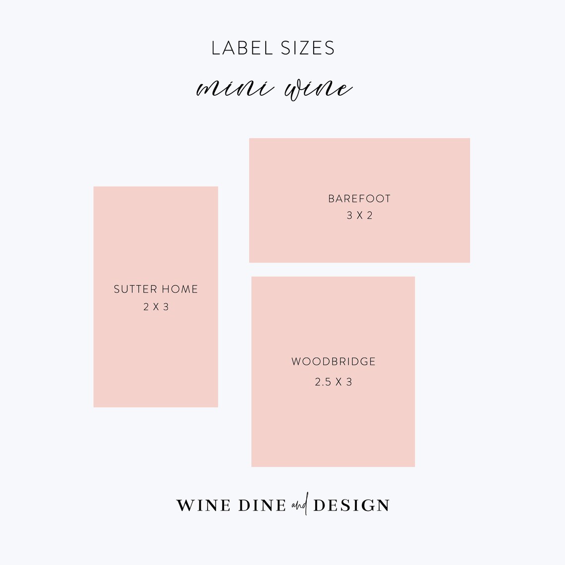 Bridal Shower Labels Mini Champagne Mini Wine Full Size - Etsy