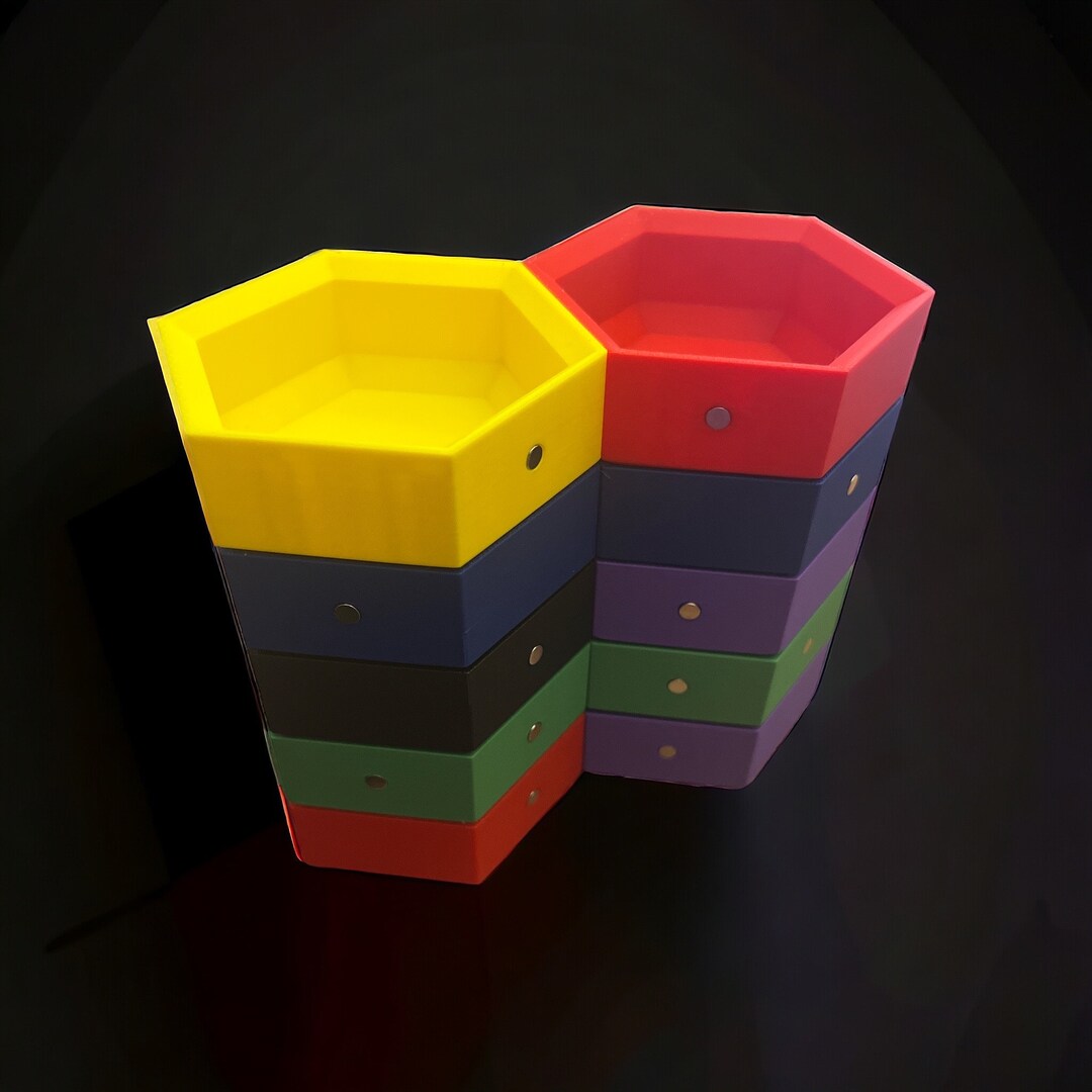 3D Printed Hexagon Token Holder (10 PACK) - Etsy