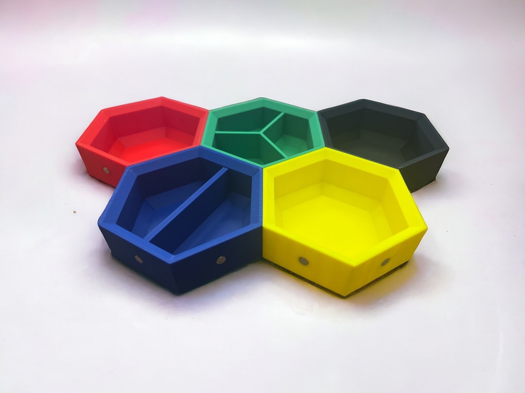 3D Printed Hexagon Token Holder (5 PACK) - Etsy