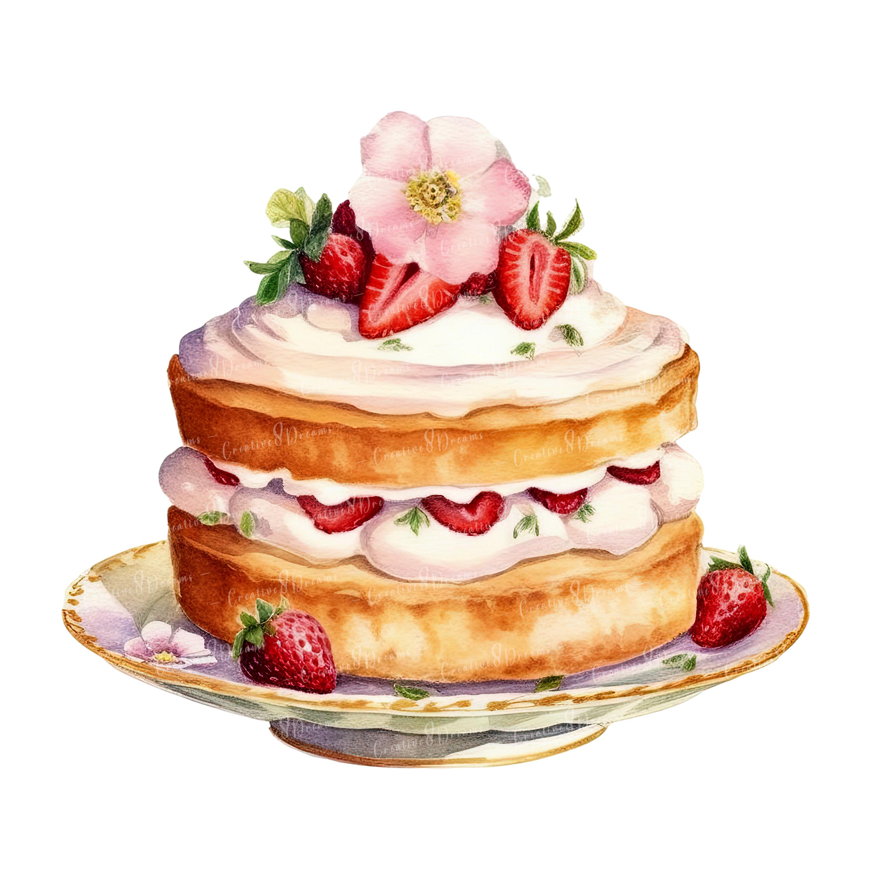Sponge Cake PNG Clipart Bundle- Digital Download - Etsy