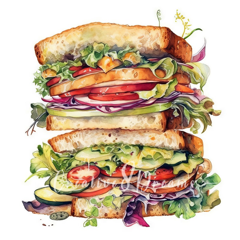 Food Watercolor - Etsy