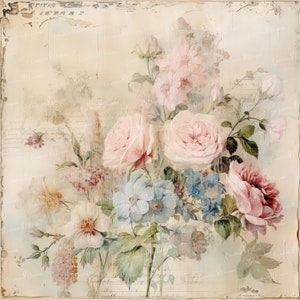 Shabby Chic Baroque Floral Page Clipart Bundle- 10 High Quality ...