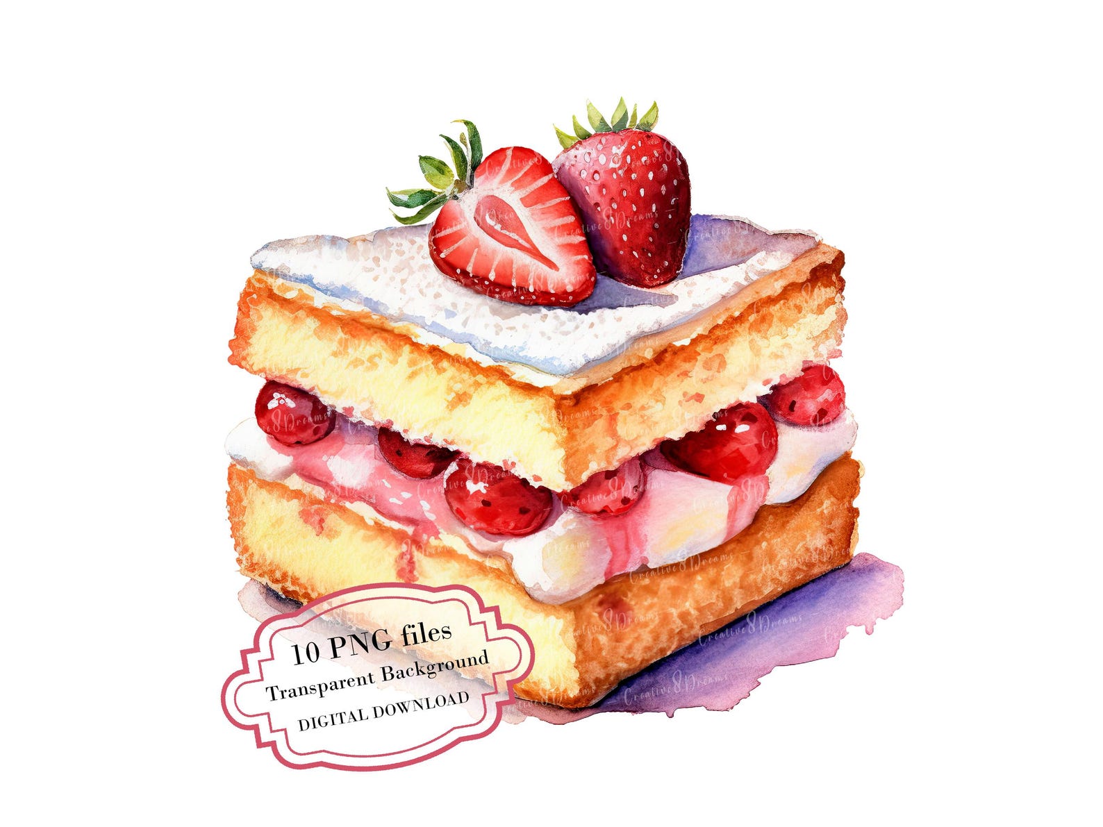 Sponge Cake PNG Clipart Bundle- Digital Download - Etsy