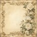 Vintage Aged Page With White Roses Clipart Bundle 10 High Quality ...
