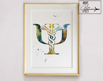 Psi Symbol Art - Etsy