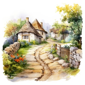 Dirt Road Path in Rural Scenery Clipart Bundle- 10 High Quality ...