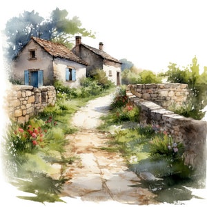 Dirt Road Path in Rural Scenery Clipart Bundle- 10 High Quality ...
