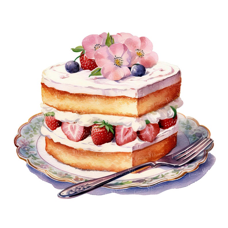 Sponge Cake PNG Clipart Bundle- Digital Download - Etsy