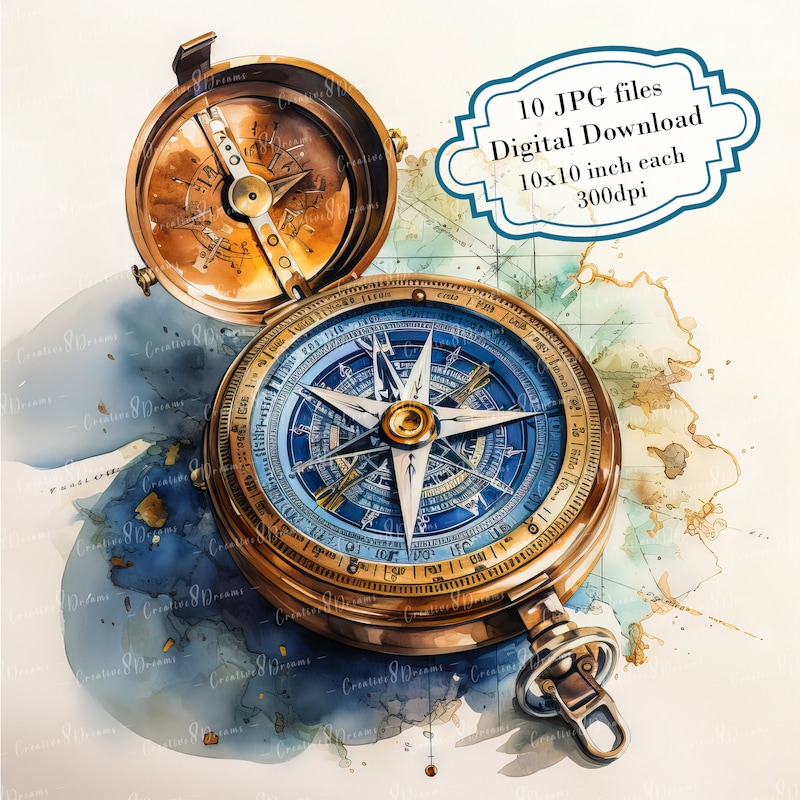 Antique Compass - Etsy