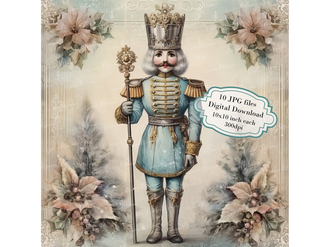 Shabby Chic Nutcracker JPG Clipart Bundle- Digital Download - Etsy