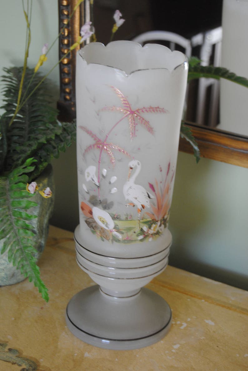 Antique Opaline Vase - Etsy