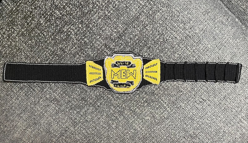 MEW Wrestling Title Belt - Crochet Pattern - Etsy