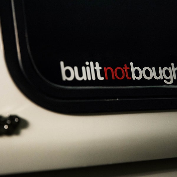 Built Not Bought Decal - Etsy
