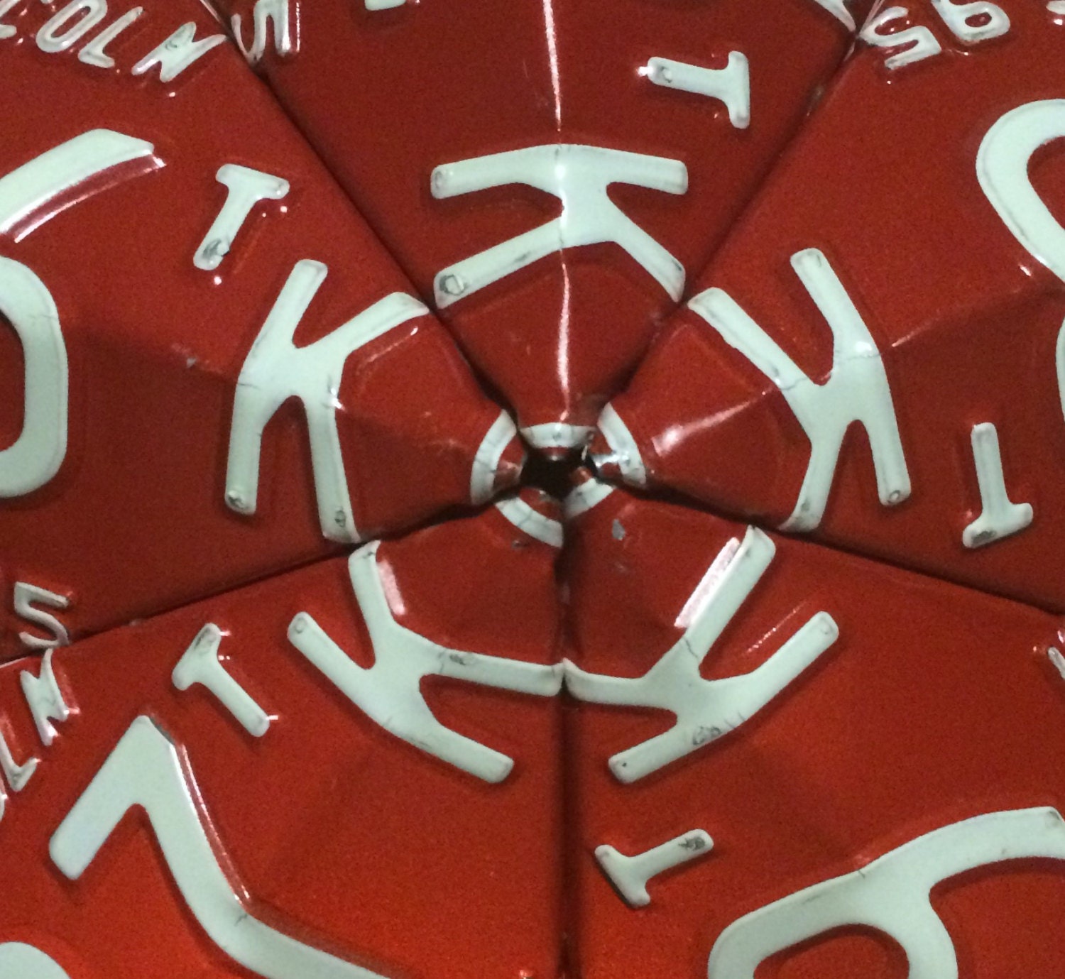 Illinois License Plate Barn Star (bright Red) - Etsy