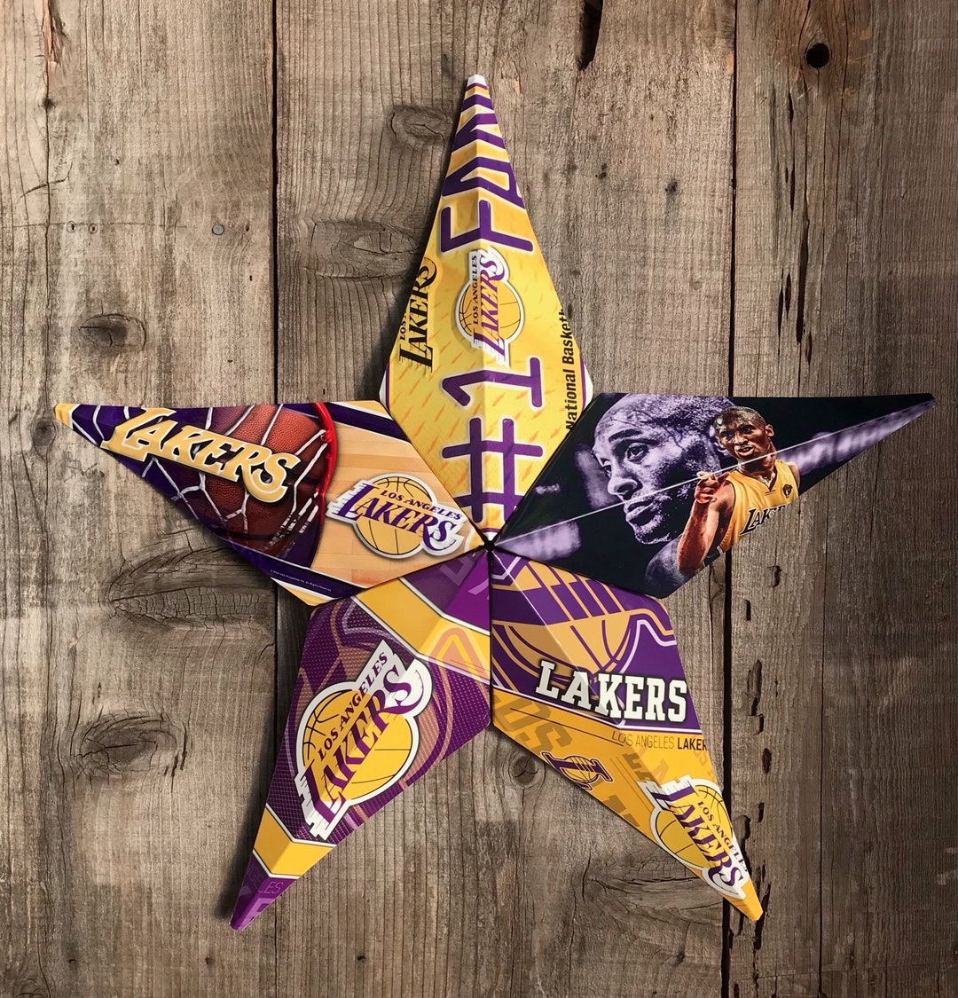 Los Angeles LAKERS License Plate Barn Star - Etsy
