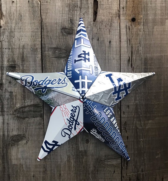 Los Angeles DODGERS License Plate Barn Star - Etsy