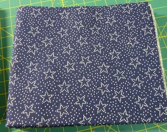 Distressed Stars on Blue Fabric Distressed Stars on Blue by - Etsy