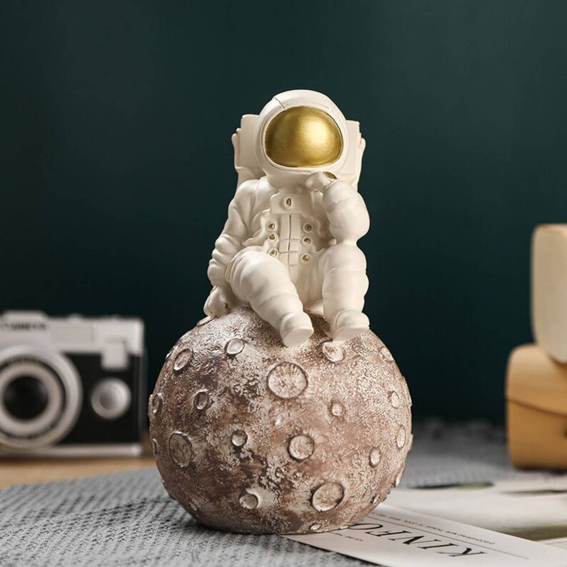 Astronaut Space Man Statue Action Figure Set of 4 Designs | Etsy