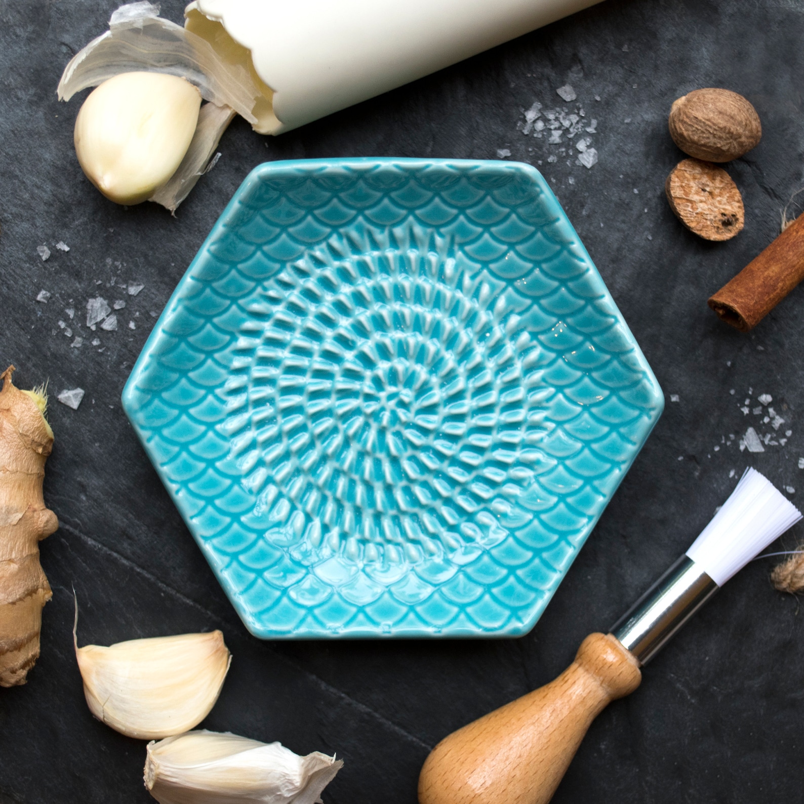 Turquoise the Grate Plate Ceramic Grater 3 Piece Set: - Etsy