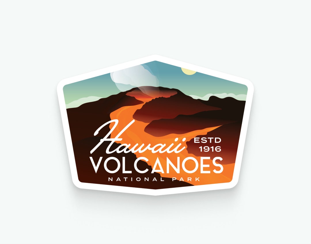 Hawaii Volcanoes National Park - Vinyl Sticker - Etsy