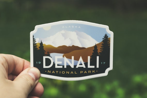 Denali National Park Vinyl Sticker | Etsy