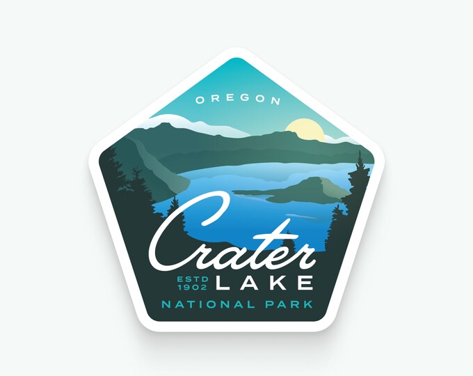Crater Lake National Park Sticker - Etsy