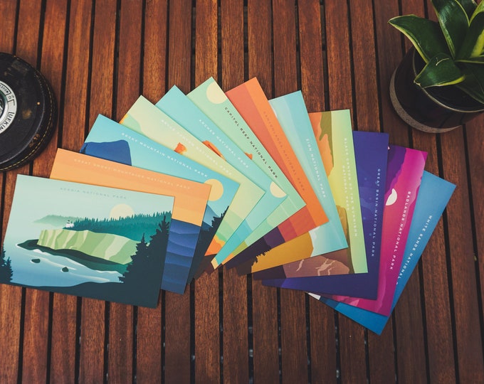 National Park Postcard Pack 1 - Etsy