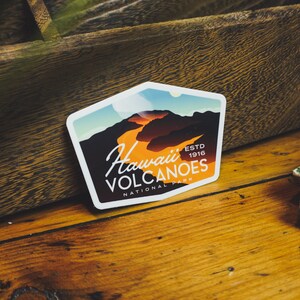Hawaii Volcanoes National Park Vinyl Sticker | Etsy