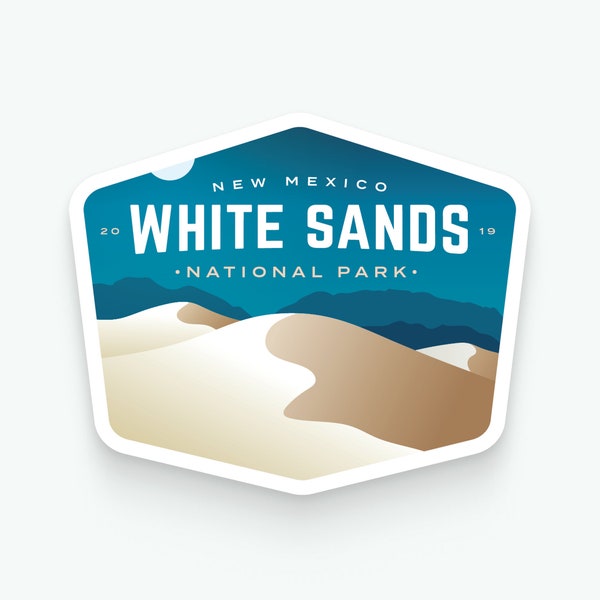 National Park Sticker White Sands - Etsy