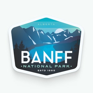 Banff National Park - Canada Series - Vinyl Sticker - Etsy