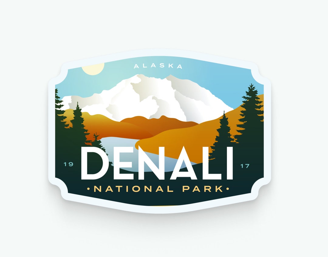 Denali National Park Vinyl Sticker - Etsy