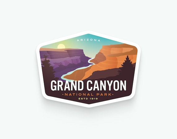 Grand Canyon National Park Vinyl Sticker - Etsy