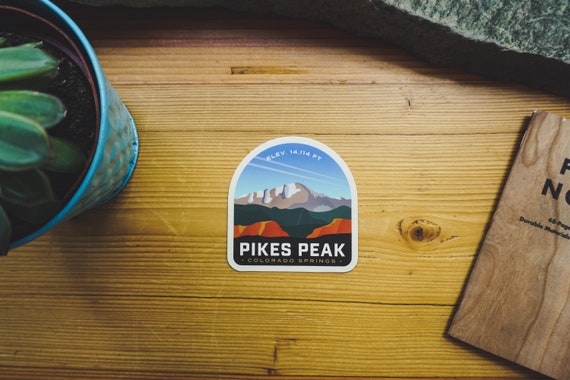 Pikes Peak Vinyl Sticker | Etsy