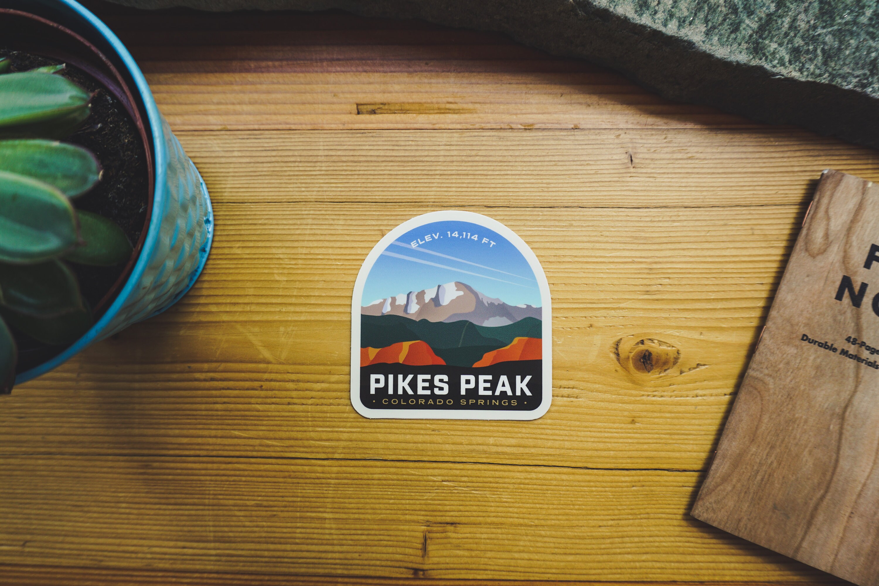 Pikes Peak Vinyl Sticker - Etsy