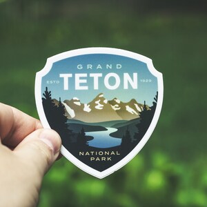 Grand Teton National Park - Vinyl Sticker - Etsy