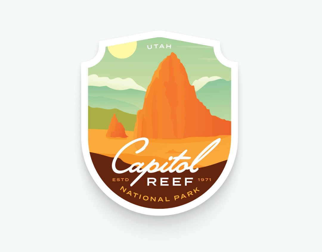Capitol Reef National Park - Vinyl Sticker - Etsy