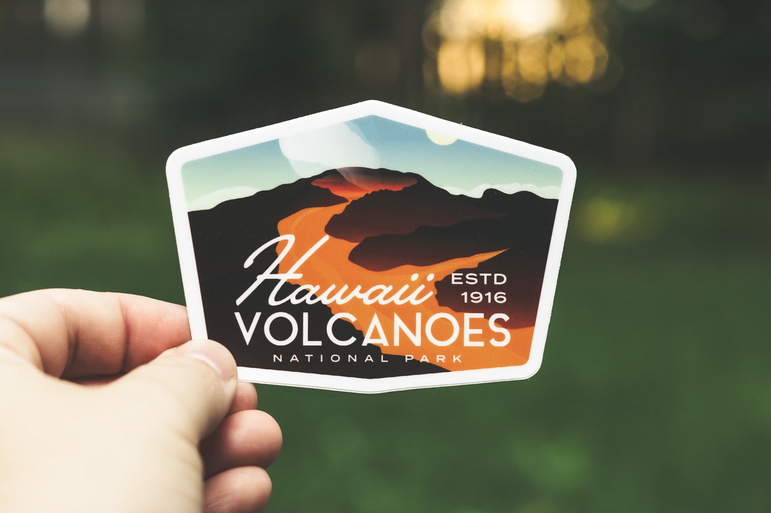 Hawaii Volcanoes National Park Vinyl Sticker - Etsy