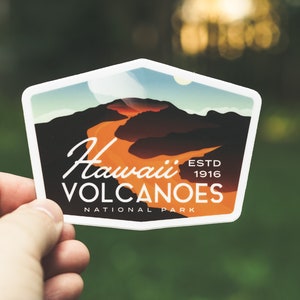 Hawaii Volcanoes National Park - Vinyl Sticker - Etsy