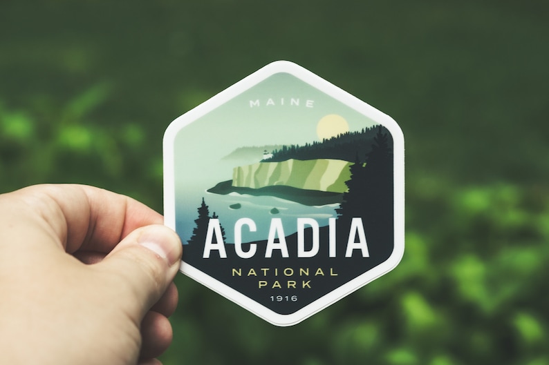 Acadia National Park Vinyl Sticker - Etsy