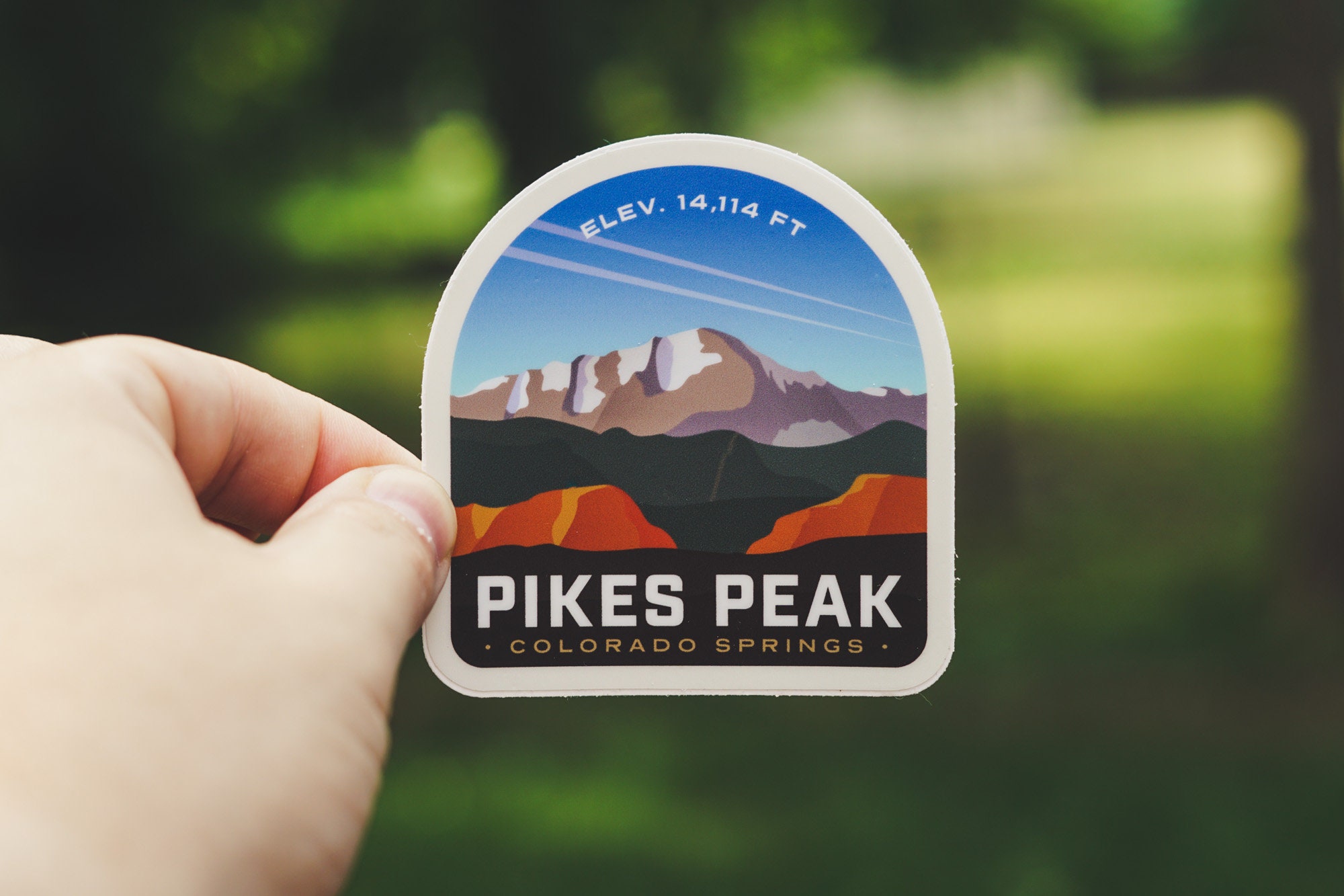 Pikes Peak Vinyl Sticker - Etsy