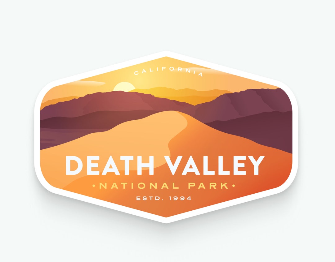Death Valley National Park Vinyl Sticker - Etsy