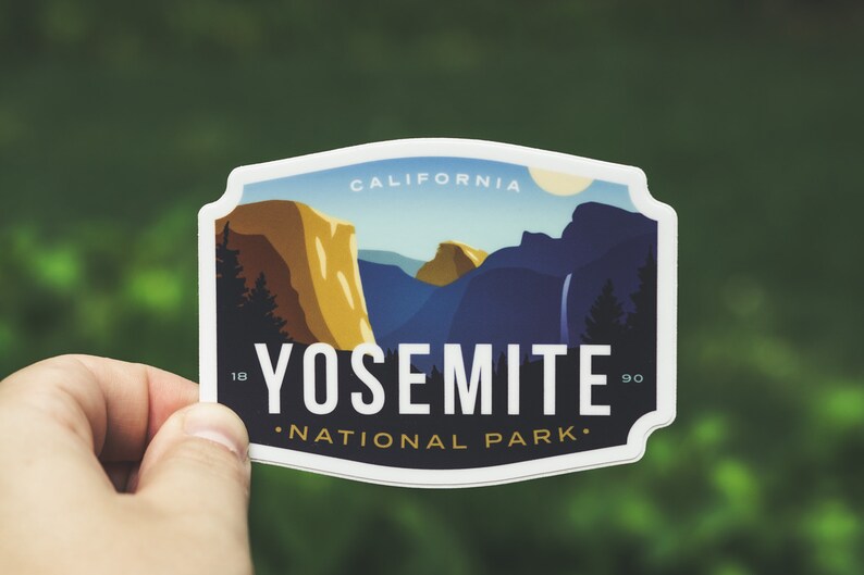 Yosemite National Park Vinyl Sticker - Etsy