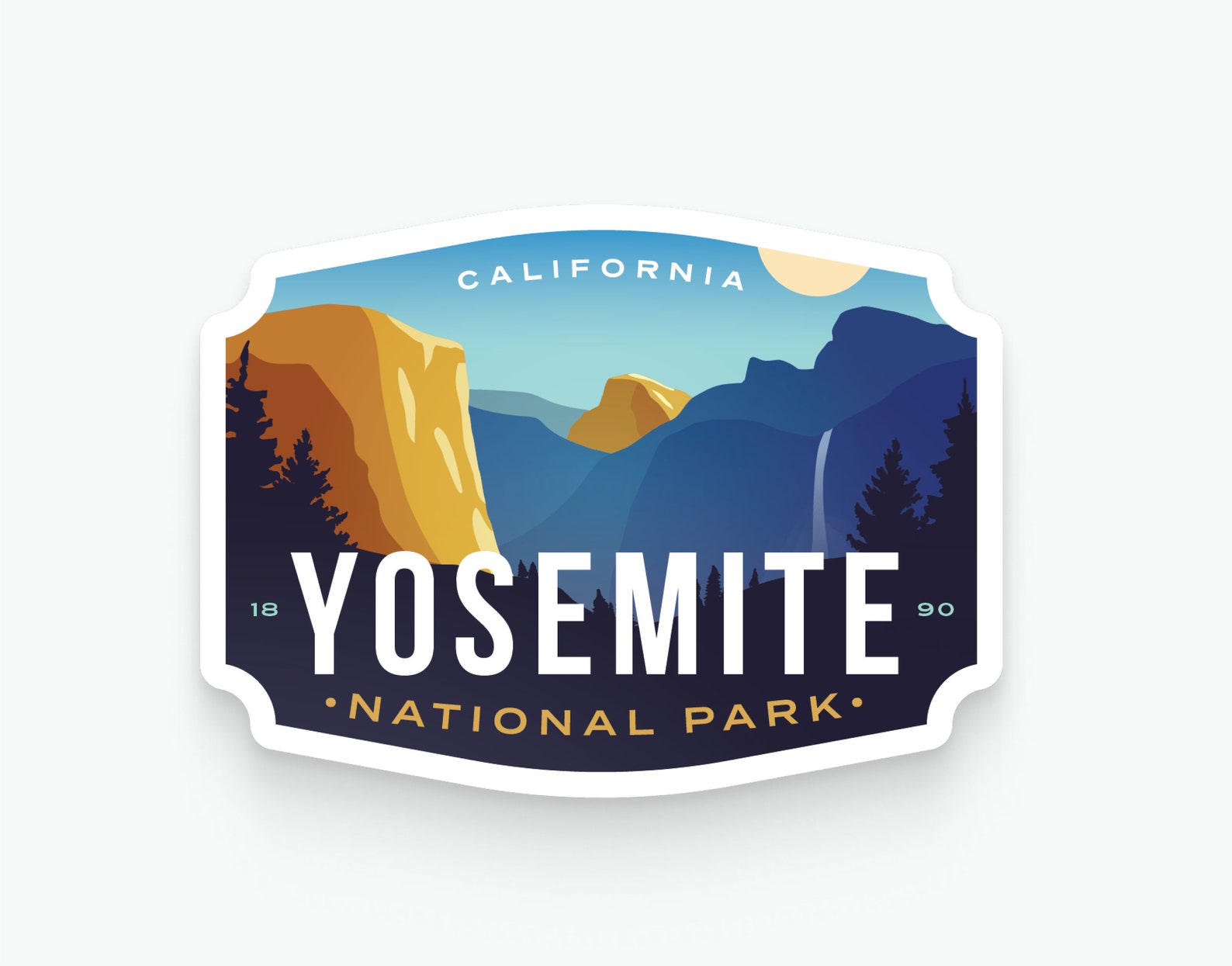 Yosemite National Park Vinyl Sticker - Etsy