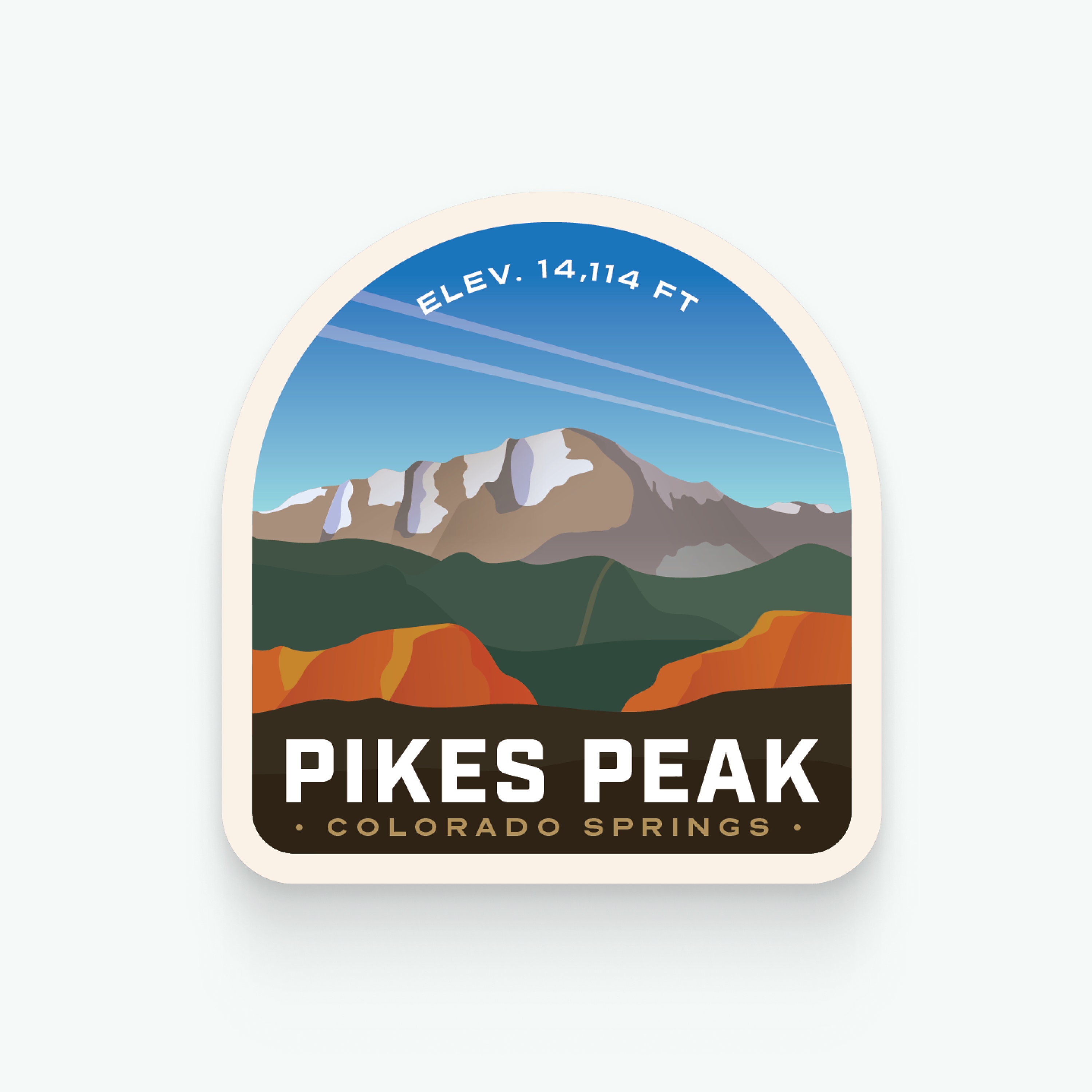 Pikes Peak Vinyl Sticker - Etsy